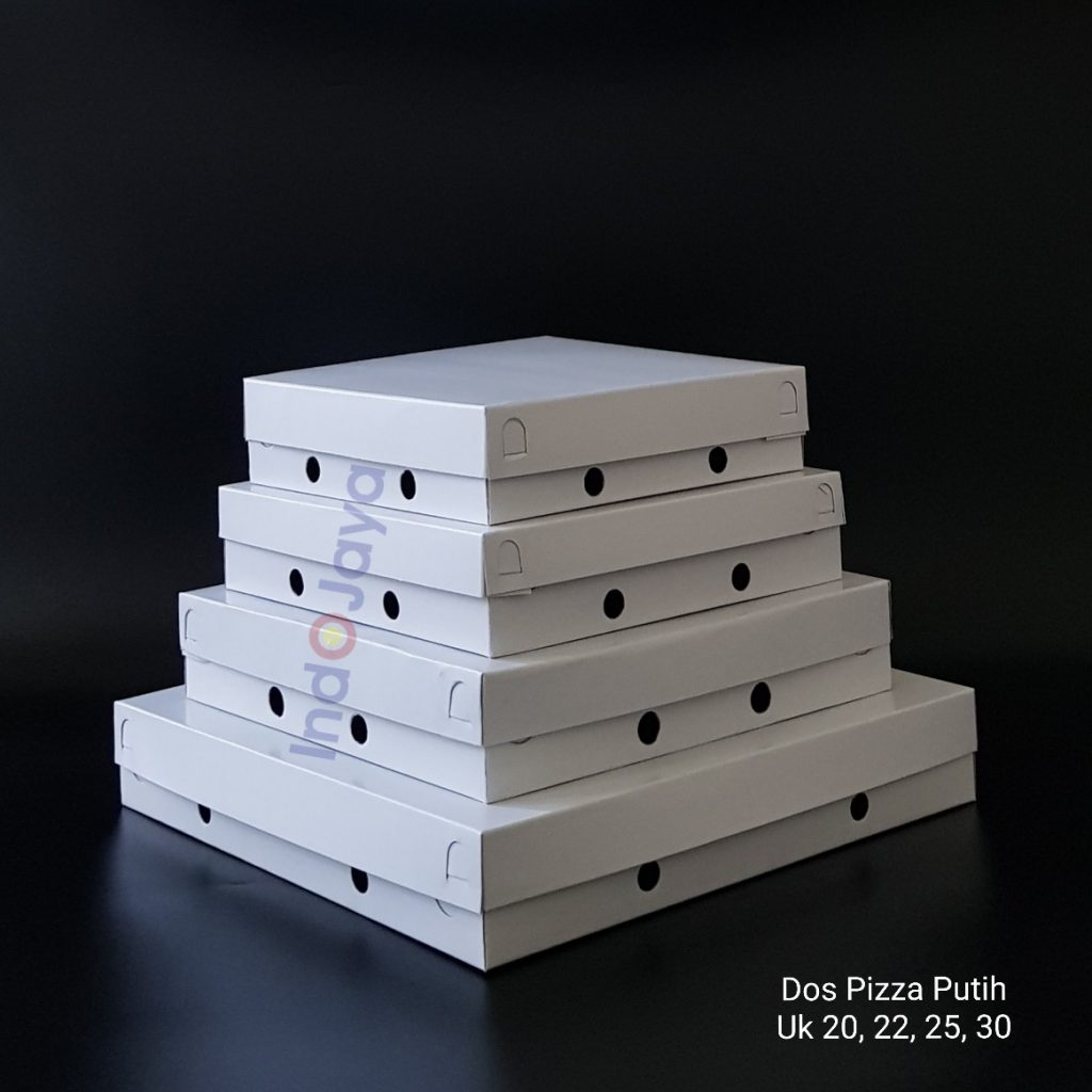 Dos Pizza Putih Ukuran 22x22x5 Cm